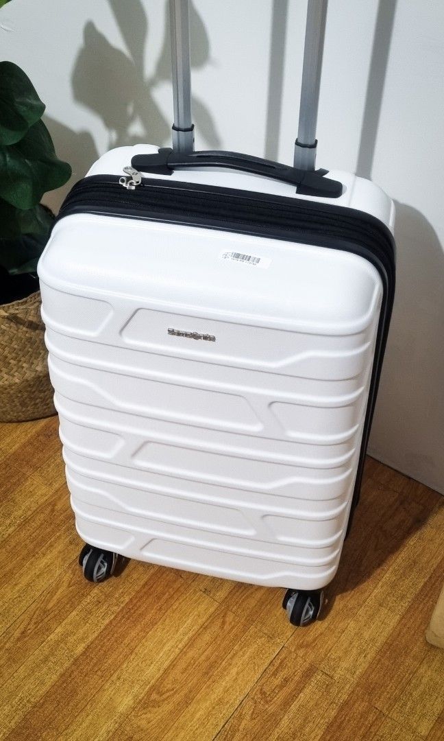 WHITE - samsonite Luggage, Hobbies & Toys, Travel, Luggage on Carousell