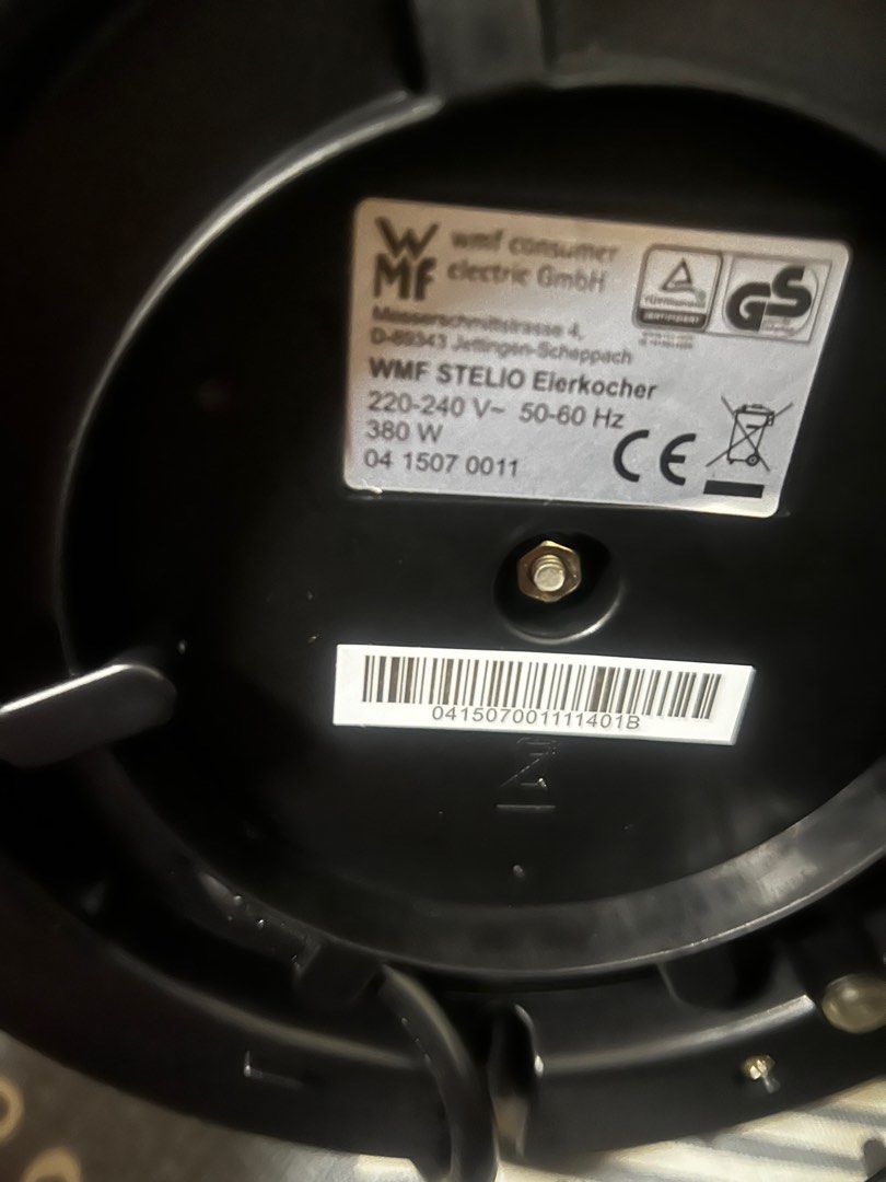 WMF Stelio Egg cooker - moving out sale, TV & Home Appliances, Kitchen ...