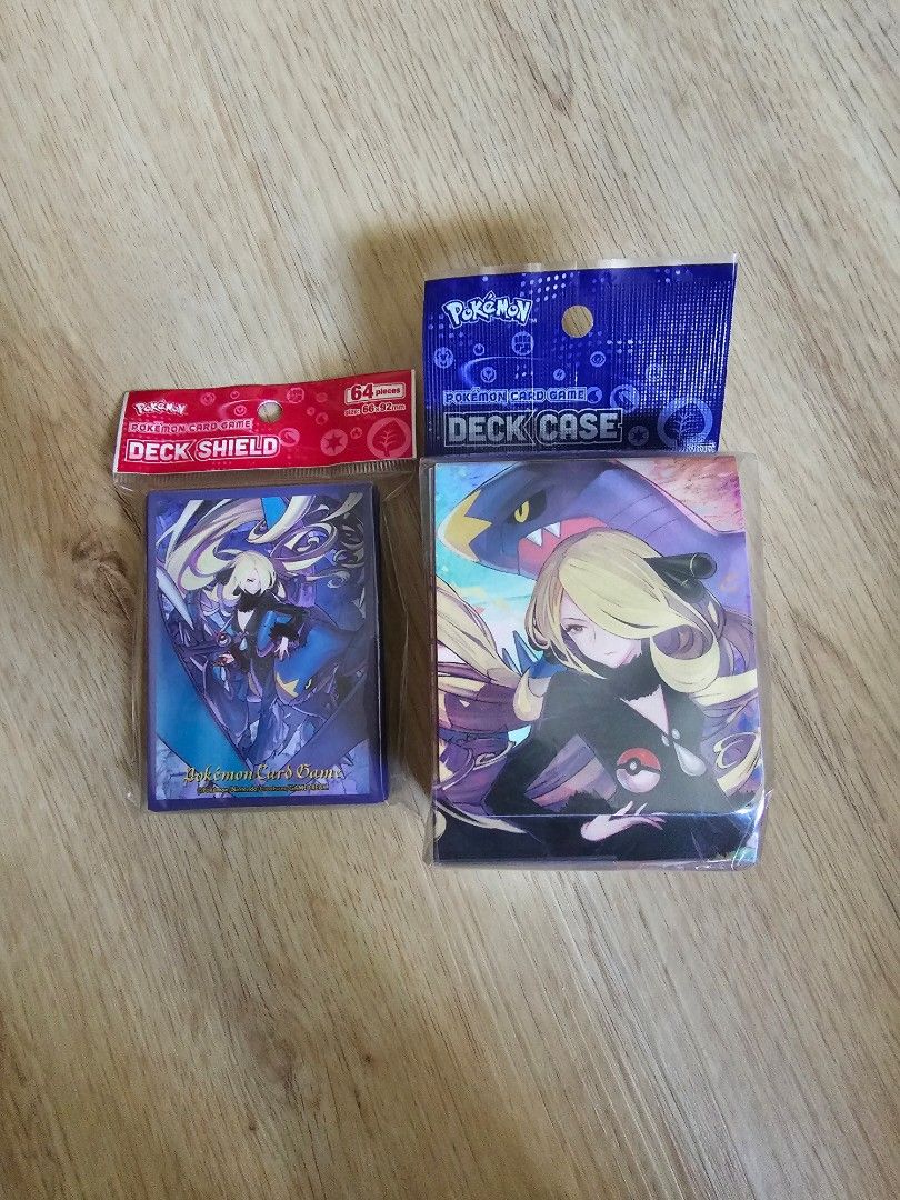 [WTS] Pokemon Official Cynthia Garchomp Deck Box + Sleeves, Hobbies ...