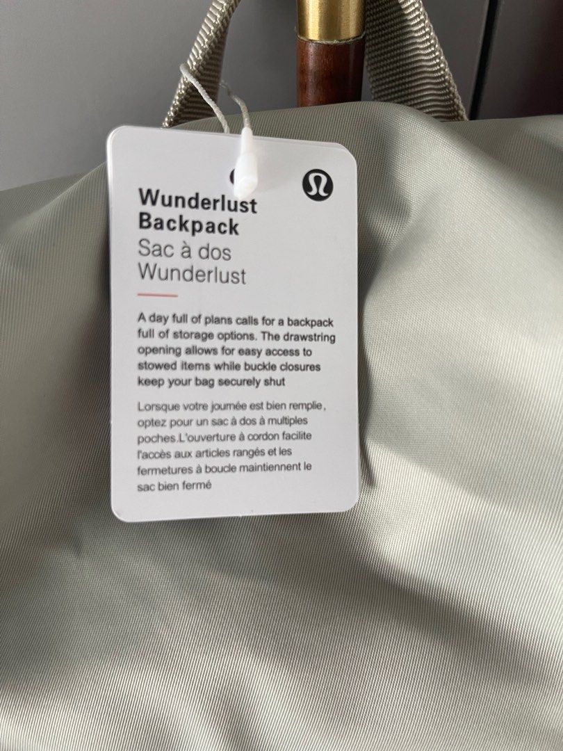Authentic Wunderlust Backpack by Lululemon, Men's Fashion, Bags ...