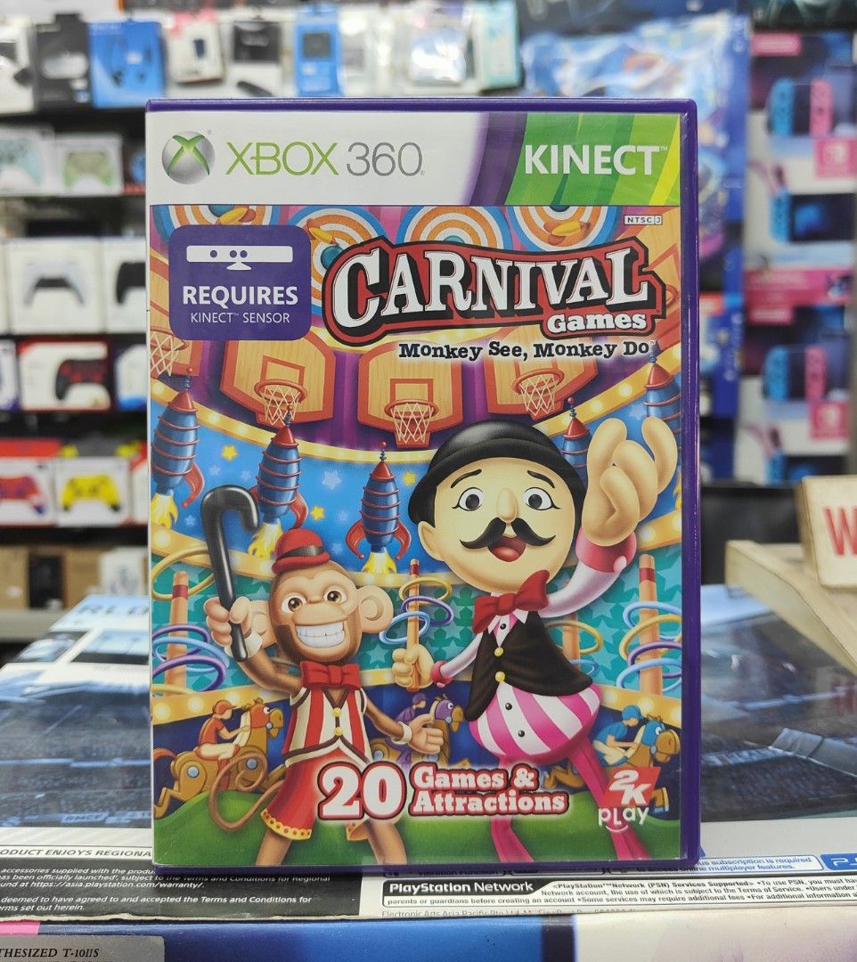 Xbox 360 Carnival Games Monkey See Monkey Do, Video Gaming, Video Games ...