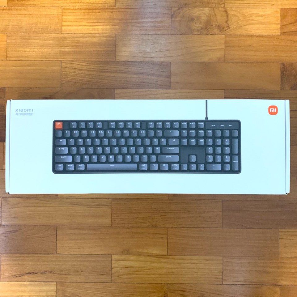 Modded Mechanical Gaming Keyboard Xiaomi Mi Key Full Size Backlit Outemu Red Linear Switch