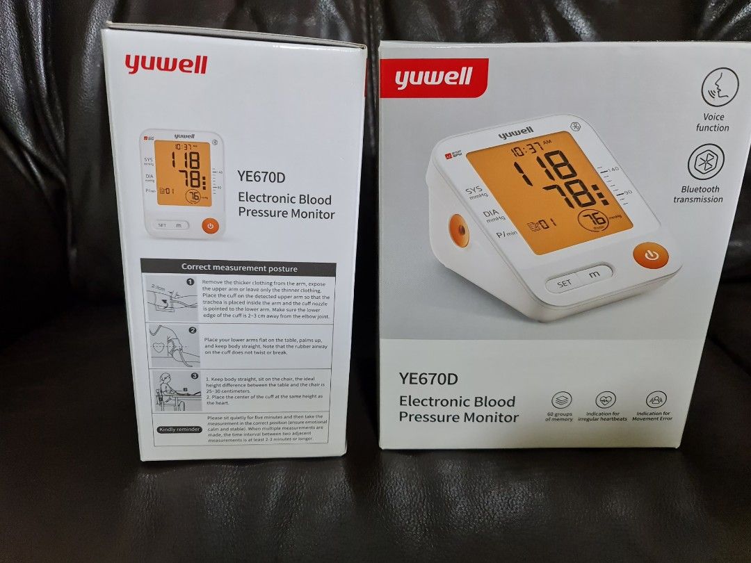 Yuwell Blood Pressure Monitor, Health & Nutrition, Health Monitors ...