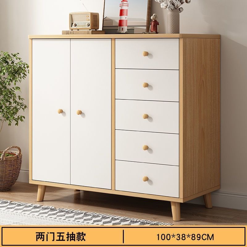 100/120cm Drawer Cabinet Light wood Storage Cabinet, Furniture & Home ...