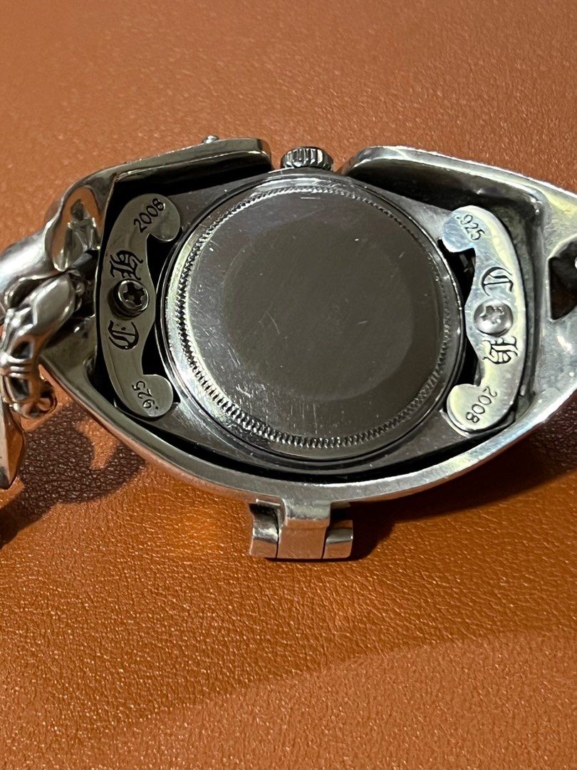 100% real Chrome Hearts Rolex X silver watch - VIP, 名牌, 手錶 - Carousell