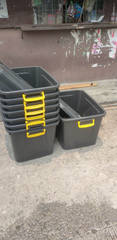 143L BIG BLACK STORAGE BOXES - To Central QC on Carousell