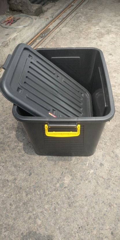 143L BIG BLACK STORAGE BOXES - To Central QC on Carousell