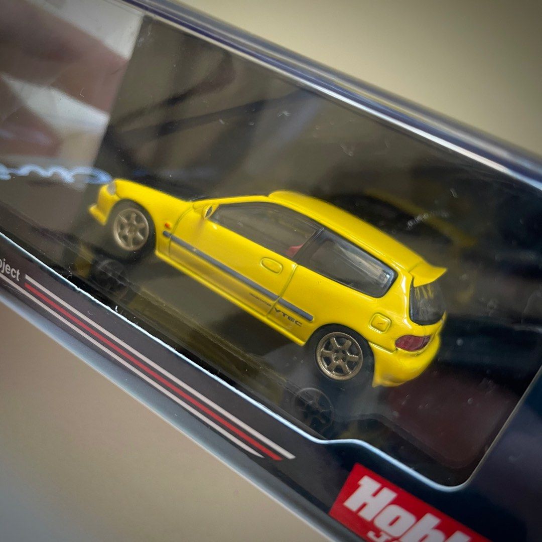 1/64 Hobby Japan Honda Civic Type R EK9, EG6, SiR II EF9. grey metallic ...