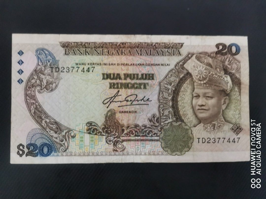 5th Series Rm20 Sign Aziz Taha Prefix TD Banknote, Hobbies & Toys ...