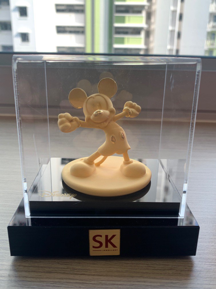 999 gold plated Mickey Mouse Figurine, Hobbies & Toys, Memorabilia ...