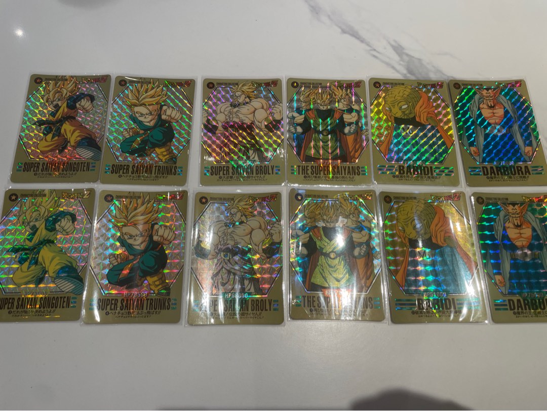 龍珠 dragonball barcode 5 card 巴曲 閃卡 咭, 興趣及遊戲, 玩具 & 遊戲類 - Carousell
