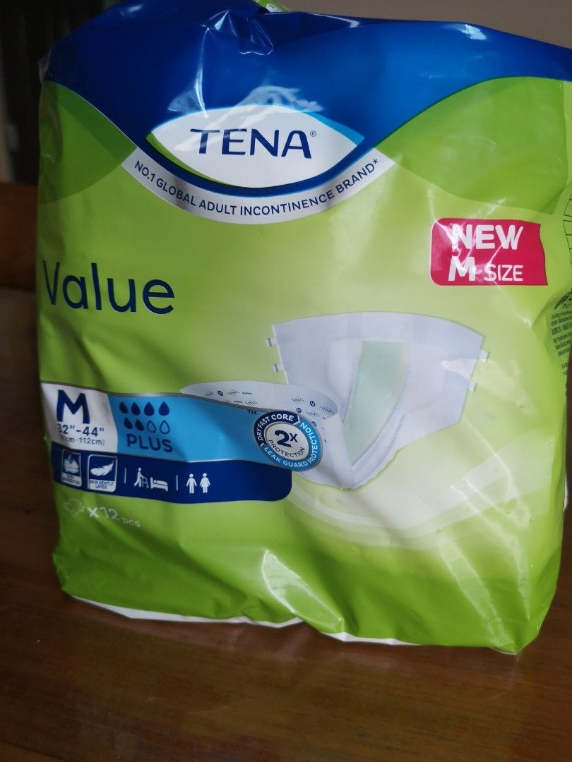 Adult diapers Tena Medium size, Health & Nutrition, Medical Supplies ...