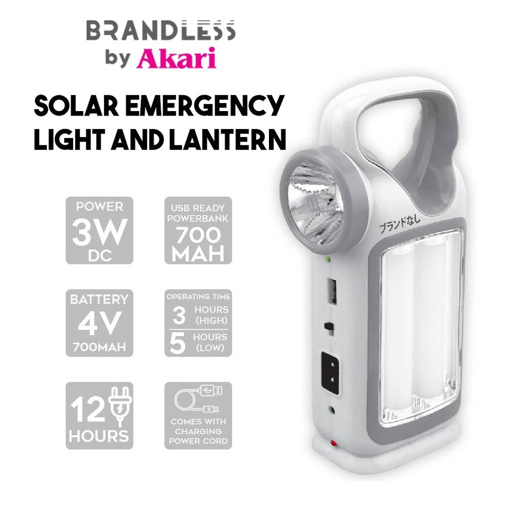 Akari ARL-K9821 Rechargeable Solar Energy Searchlight with Lantern and ...