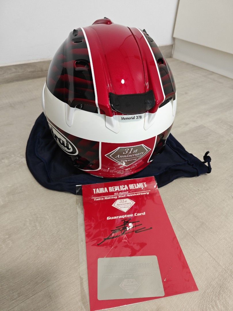 Arai ram4 taira red, Motorcycles, Motorcycle Apparel on Carousell