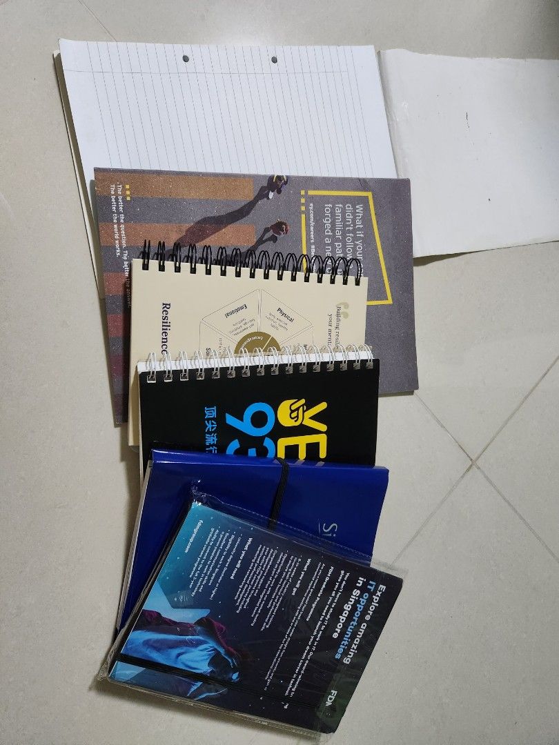 Assorted notebooks & foolscap paper, Hobbies & Toys, Stationery & Craft ...