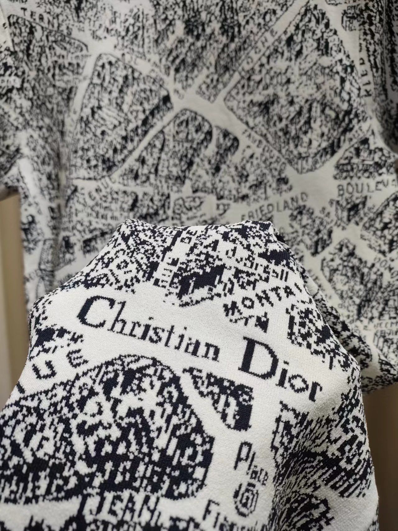 Authentic dior Paris map dress, Women's Fashion, Dresses & Sets ...
