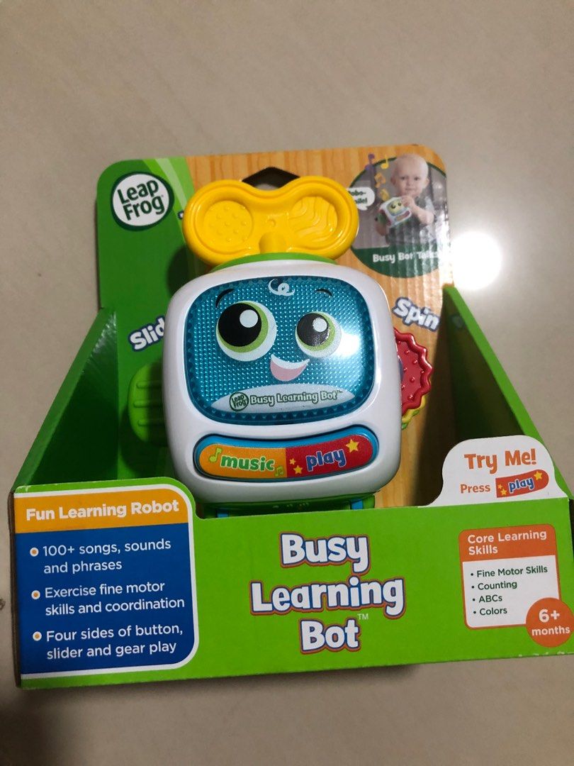 Baby busy Learning Bot Leapfrog toy music sound light, Babies & Kids ...