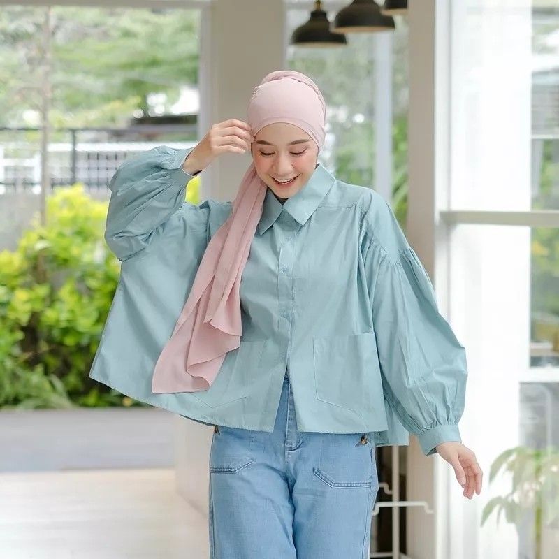 Baju Atasan Wanita Blouse Oversize Alya Shirt