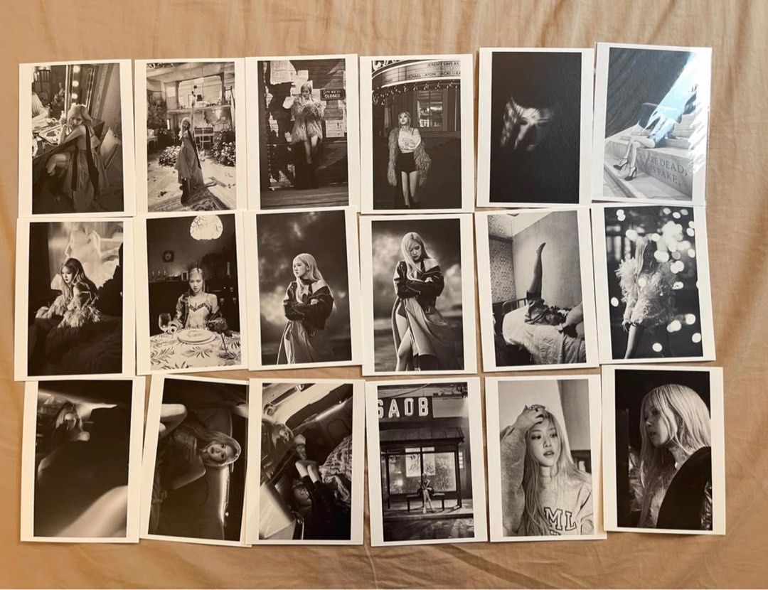 BLACKPINK ROSE ROLO PHOTOCARD / POSTCARD SET, Hobbies & Toys ...