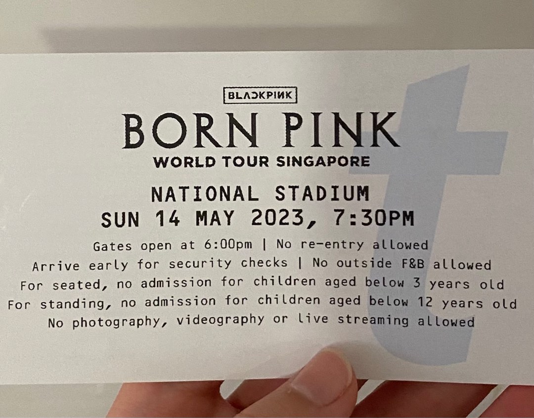 Blackpink ticket B1, Tickets & Vouchers, Event Tickets on Carousell