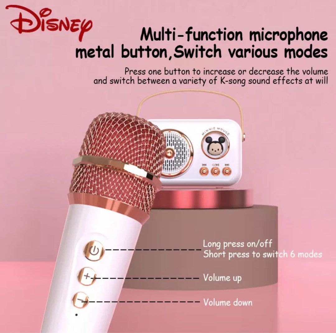 Bluetooth Mic and cute speaker, Audio, Microphones on Carousell