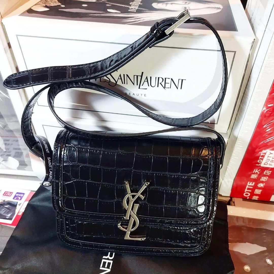 BN - YSL croc on hand, Women's Fashion, Bags & Wallets, Purses ...