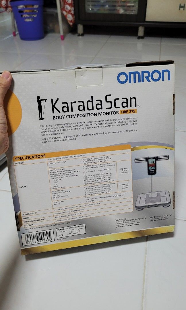 BNIB Omron Karada Scan Body Composition Monitor HBF 375, Health ...