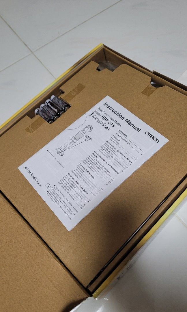 BNIB Omron Karada Scan Body Composition Monitor HBF 375, Health ...
