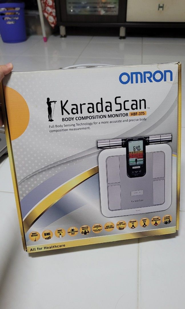 BNIB Omron Karada Scan Body Composition Monitor HBF 375, Health ...