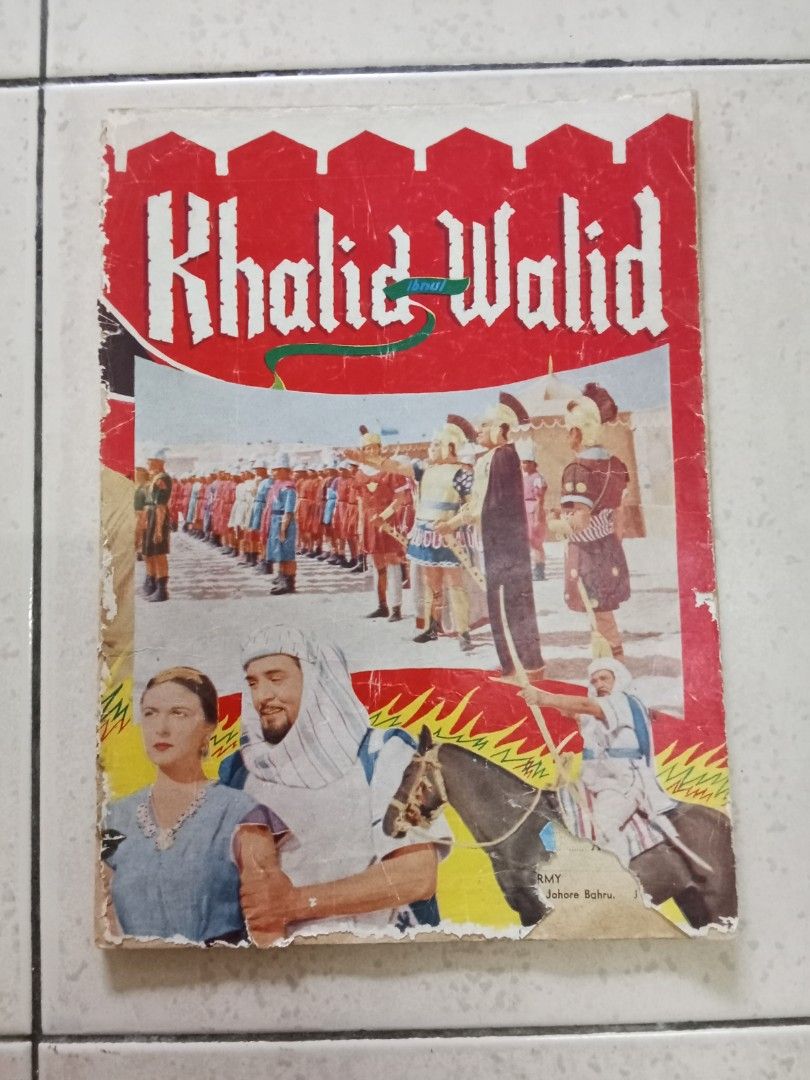 Buku filem Rumi dan jawi 'Khalid Walid' 1959, Hobbies & Toys, Books & Magazines, Storybooks on ...