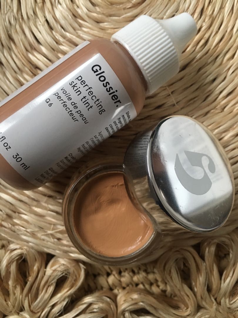 BUNDLE! Glossier Face Base | Skin Tint and Stretch Concealer, Beauty ...