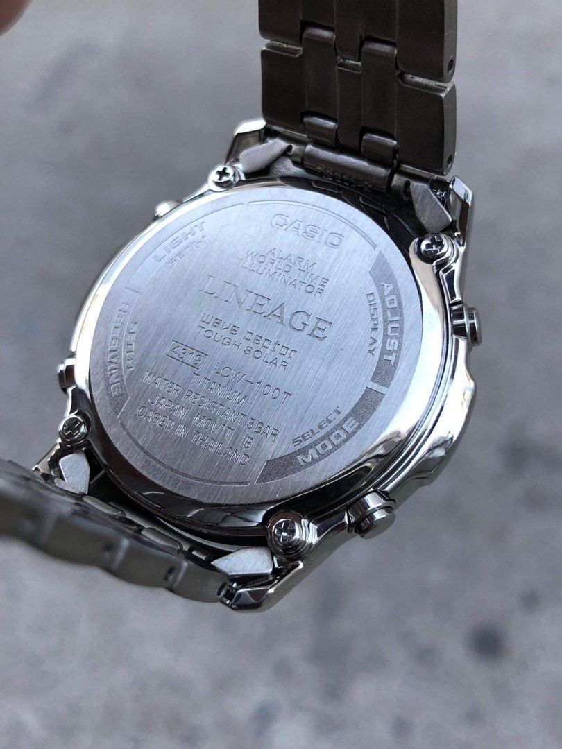 Casio Lineage full Titanium, touch solar, new 100% full box, Men's ...