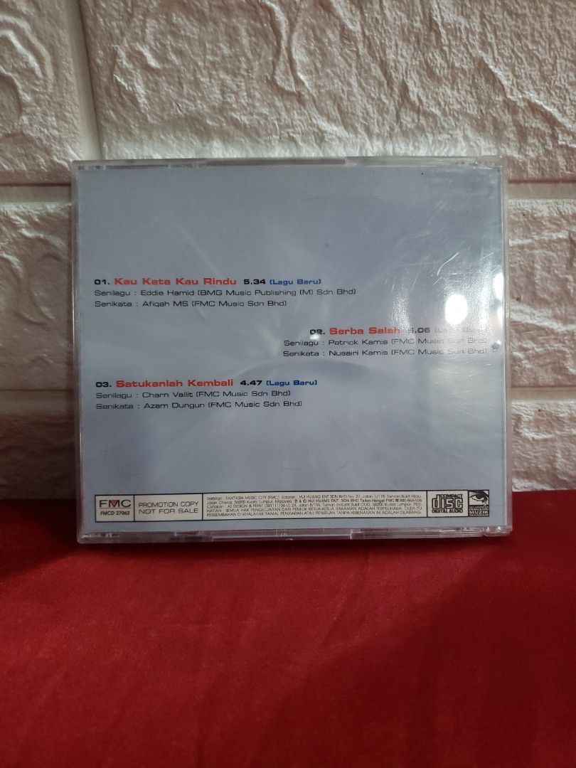 CD SINGLE / PROMOTION COPY - SCOIN TERBAIK - NOT FOR SALE COPY ...