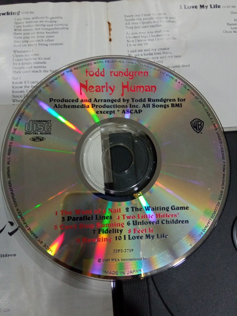 CD Todd Rundgren - Nearly human, Hobbies & Toys, Music & Media, CDs ...