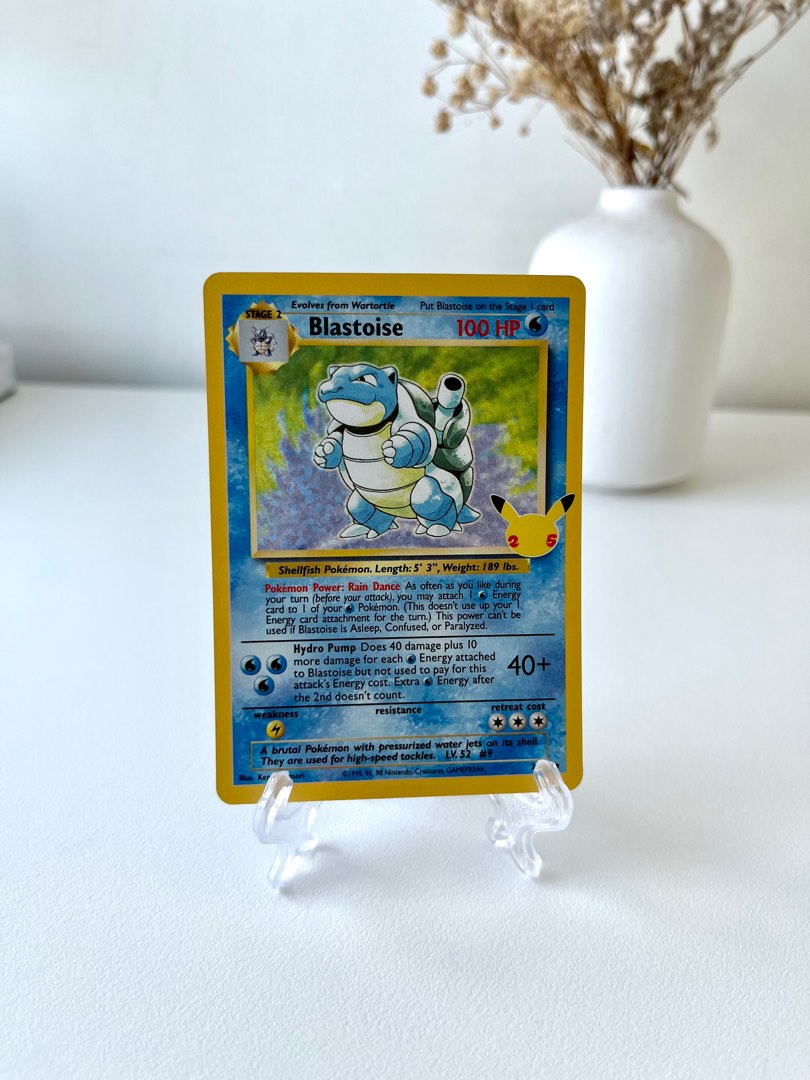 Blastoise 25th Pokemon Celebrations Classic Collection, Hobbies & Toys ...