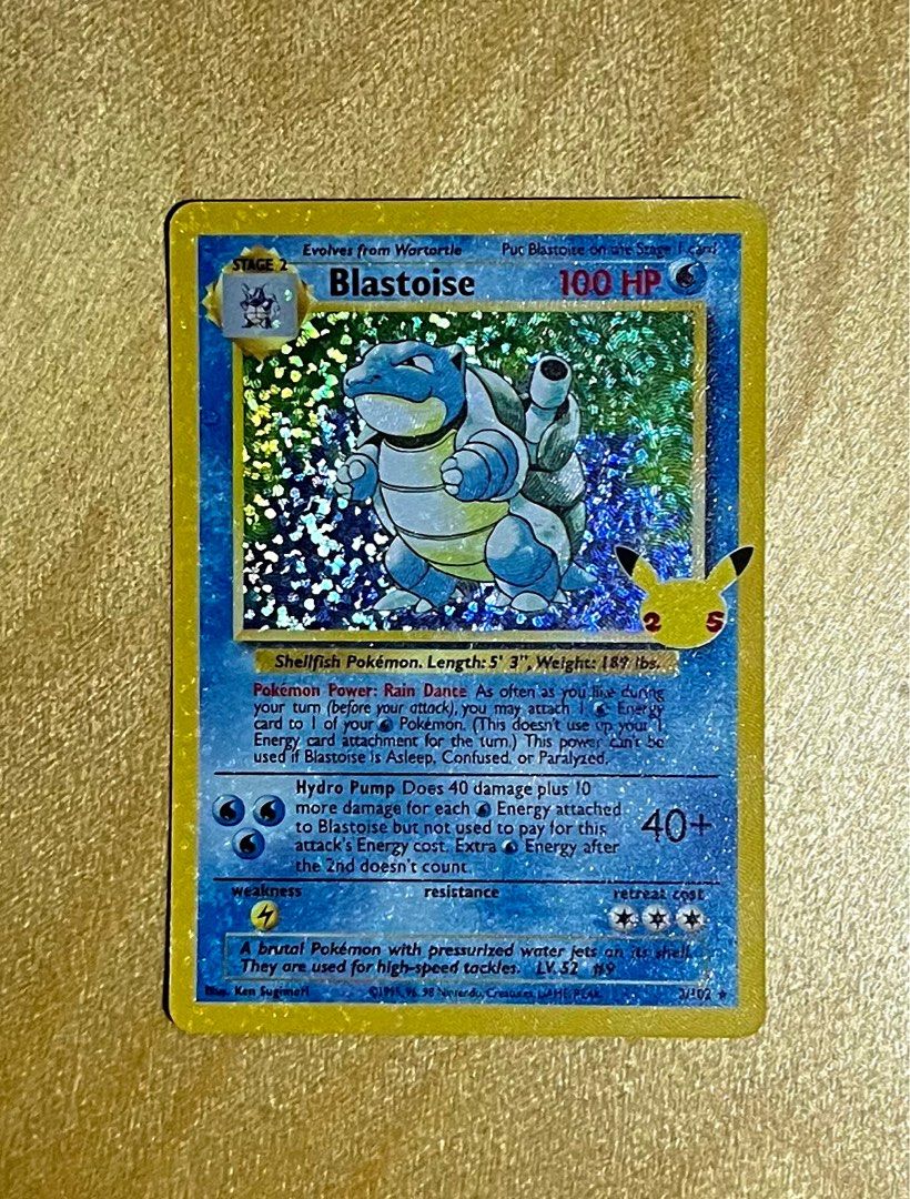 Blastoise 25th Pokemon Celebrations Classic Collection, Hobbies & Toys ...