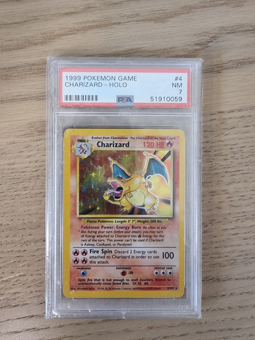 Charizard holo 1999 psa 7, Hobbies & Toys, Toys & Games on Carousell