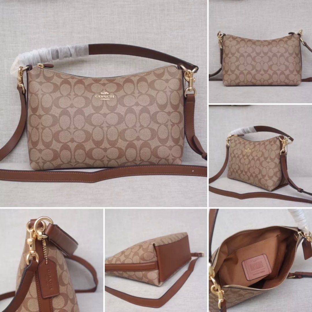 Coach Lewis Shoulder Bag in Signature Canvas, Women's Fashion, Bags ...