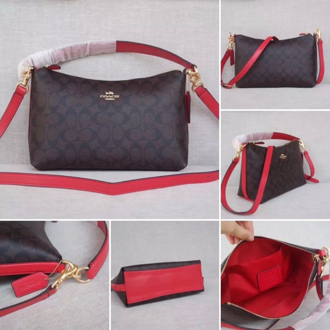 Coach Lewis Shoulder Bag in Signature Canvas, Women's Fashion, Bags ...