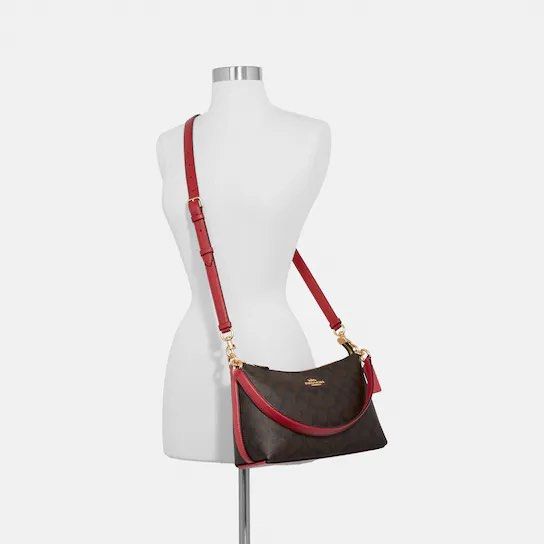 Coach Lewis Shoulder Bag in Signature Canvas, Women's Fashion, Bags ...