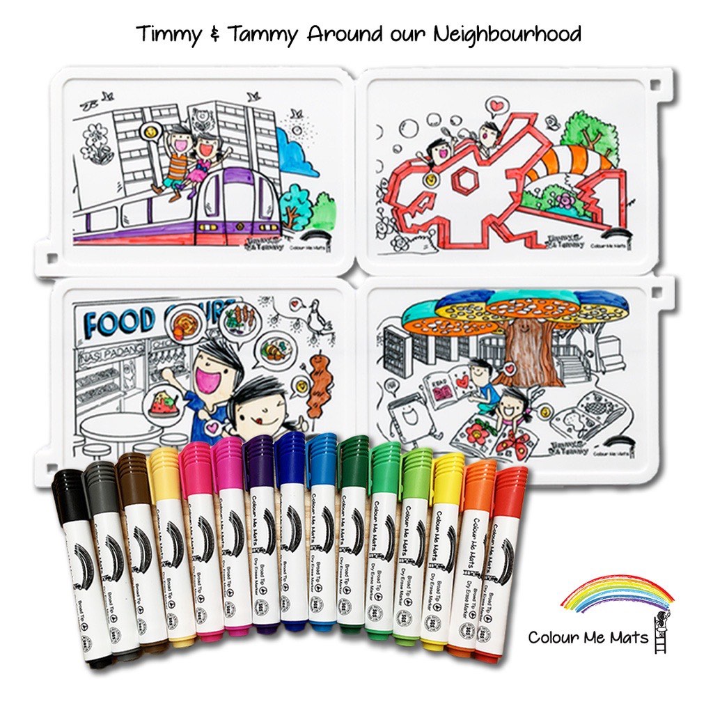 Colour Me Mats - Timmy & Tammy, Hobbies & Toys, Stationery & Craft ...