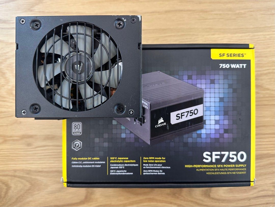 Corsair SF750 Platinum SFX PSU, Computers & Tech, Parts & Accessories ...