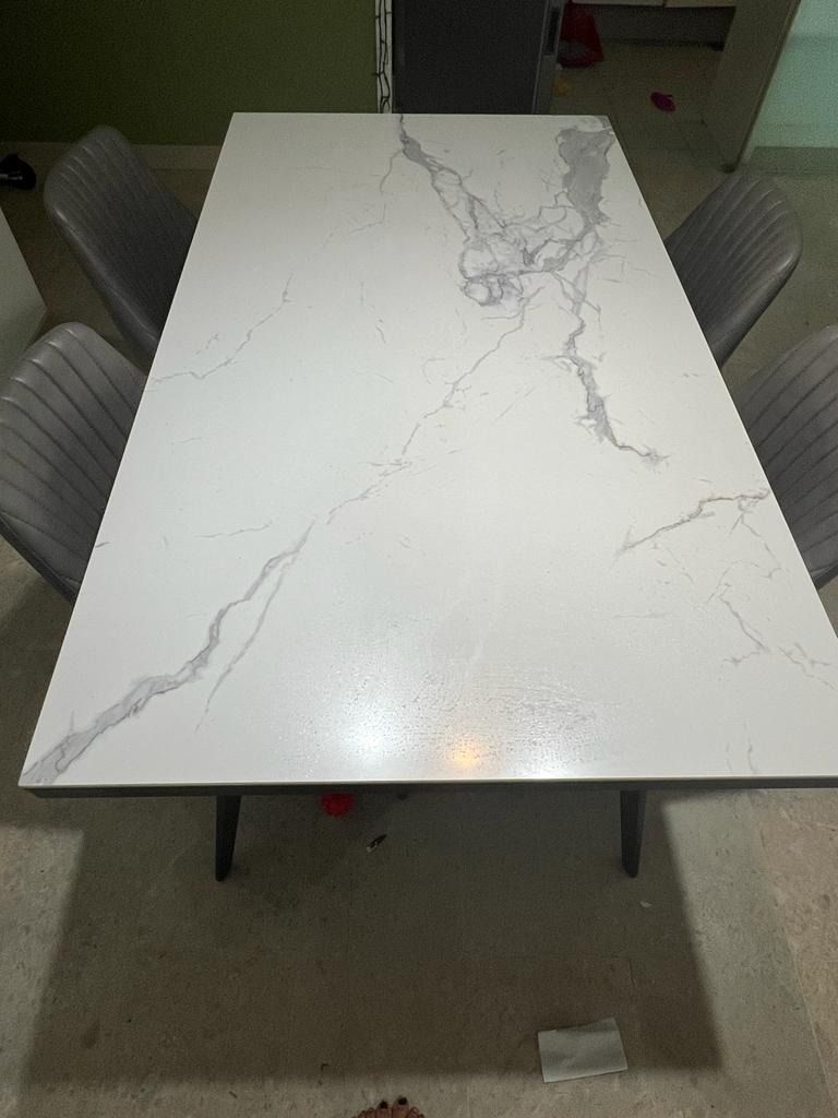 Courts Modern Dining Table Set (Hardly used), Furniture & Home Living ...