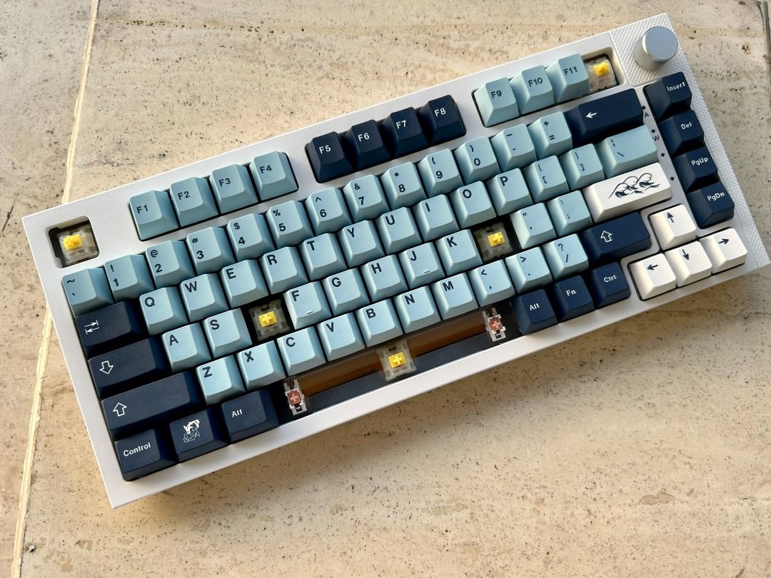 Creamy 75% Mechanical Keyboard With Knob - Wired, Computers & Tech ...