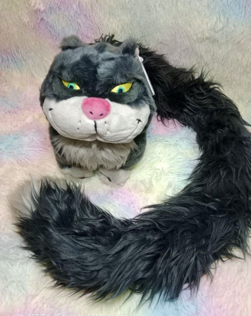 Disney lucifer cat Cinderella long tail Softtoys, Hobbies & Toys, Toys ...