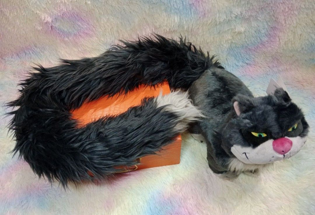 Disney lucifer cat Cinderella long tail Softtoys, Hobbies & Toys, Toys ...