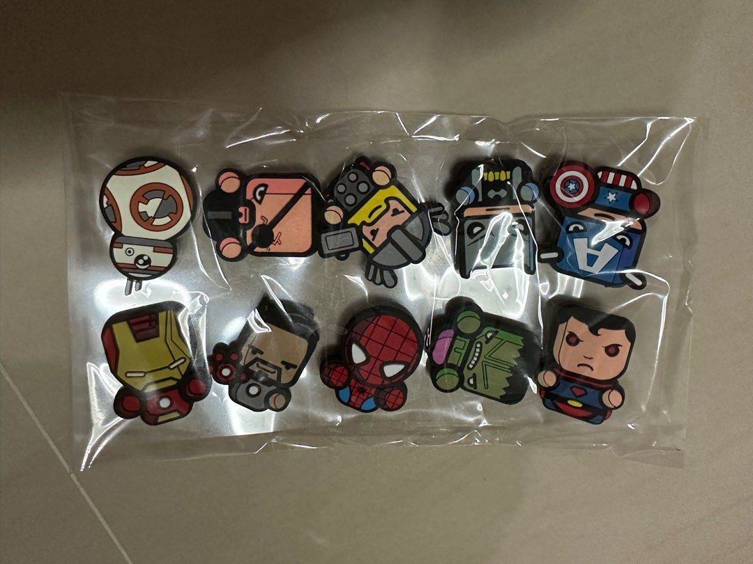Disney/Marvel Set Crocs jibbitz, Men's Fashion, Footwear, Shoe inserts ...