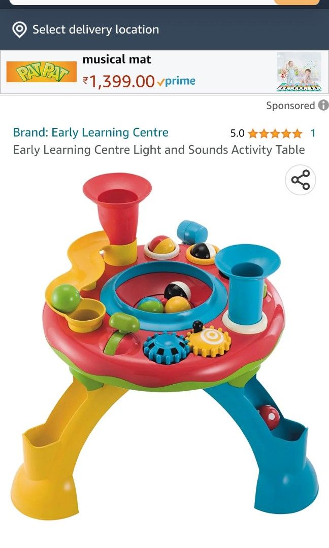 ELC activity table, Hobbies & Toys, Toys & Games on Carousell