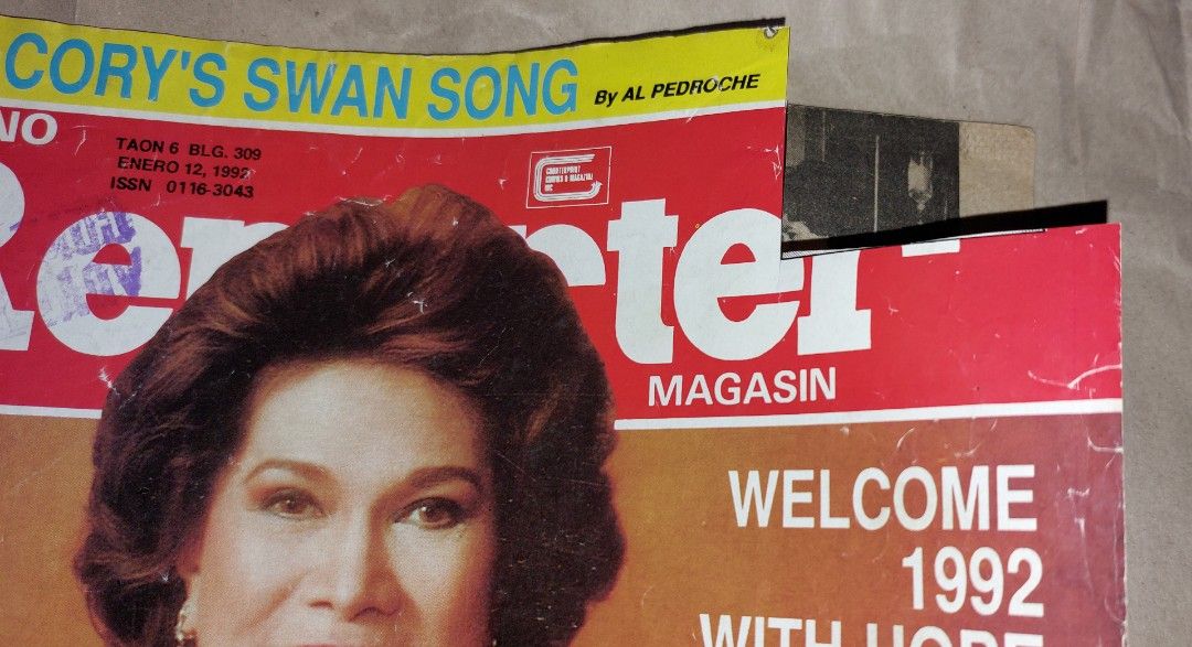 Enero 12 1992 Mrs. Celia Diaz Laurel Salvador Laurel Collectible ...