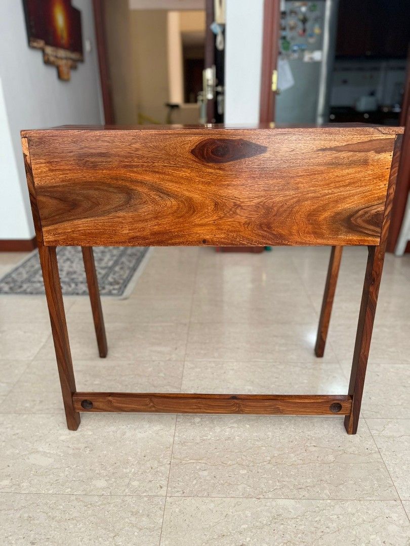 Ethnic Indian solid study desk in solid mango wood, Furniture & Home ...